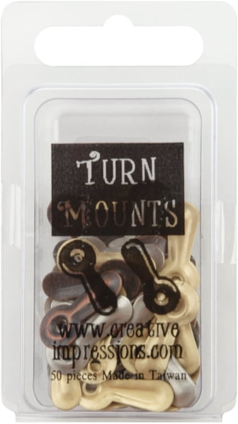 Creative Impressions Metal Turn Mounts 50/Pkg - Walmart.com