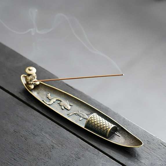 Creative Incense Holder Aromatherapy Ornament Incense Holder Boat Old ...