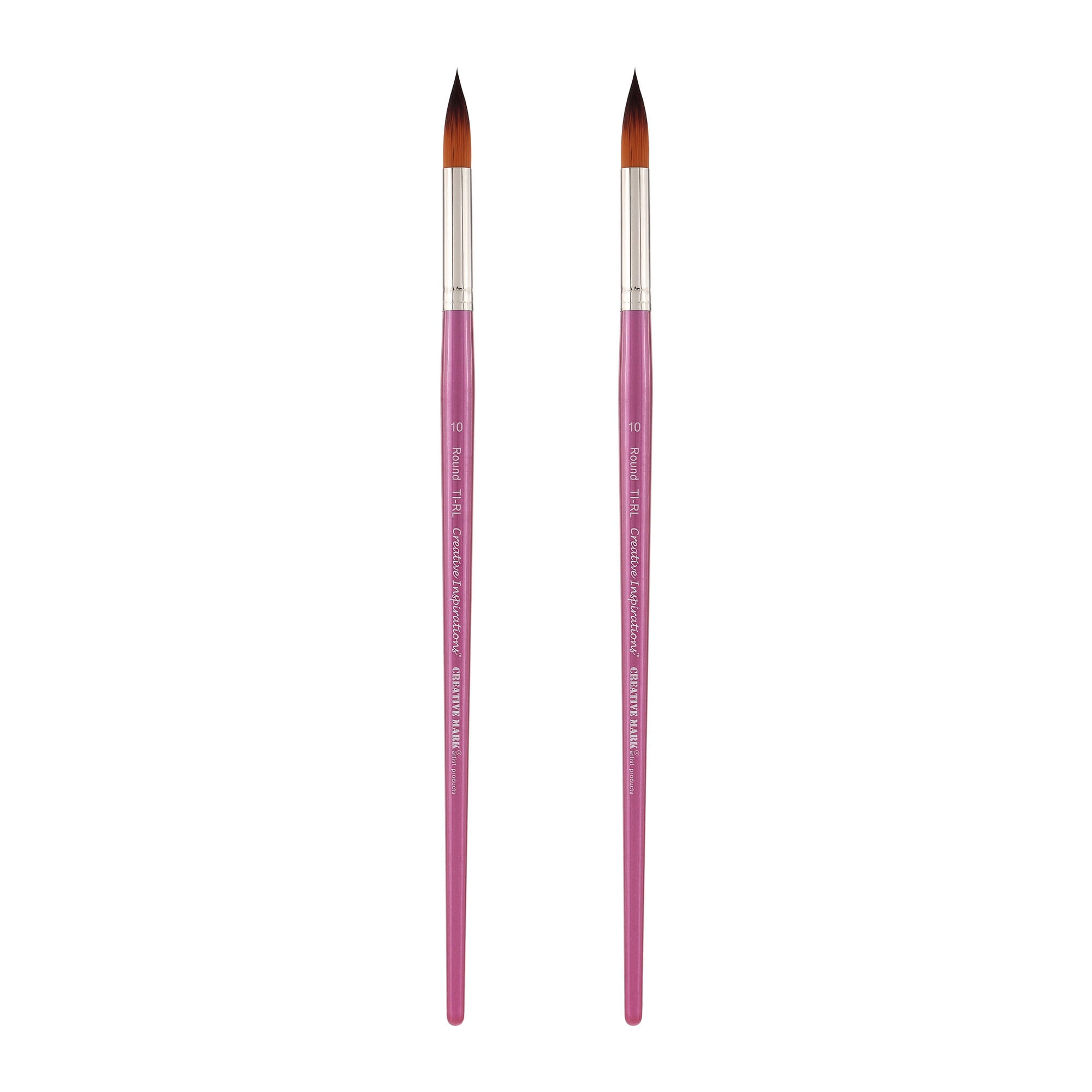 Creative Inspirations Dura-Handle Artist Paint Brush Long Solid Resin ...