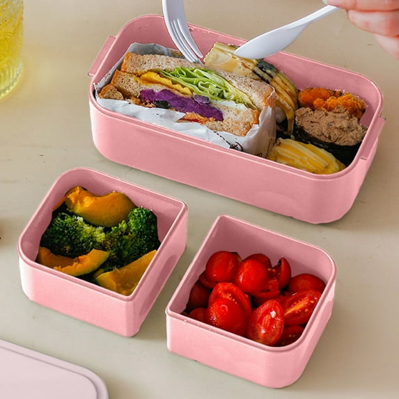 Creative Insulated Double Layer Lunch Box, Microwave Compatible ...