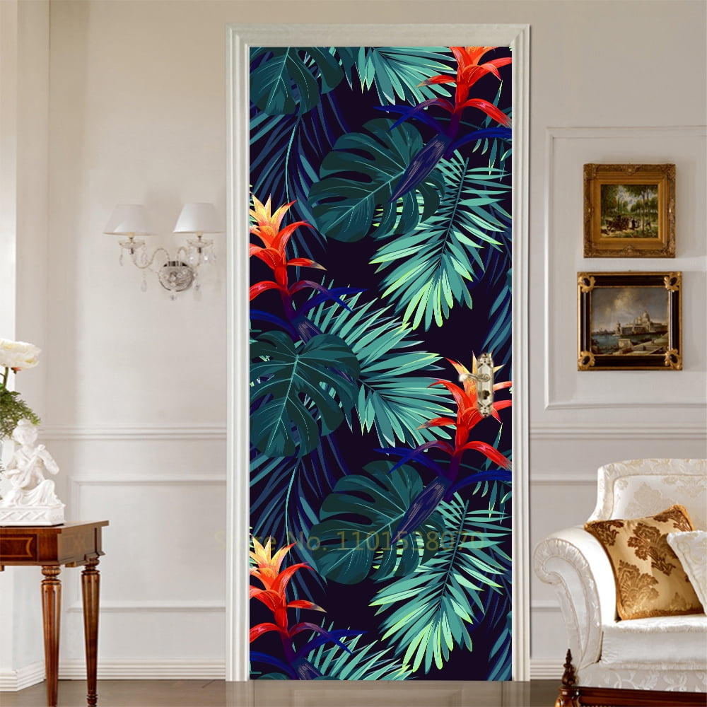 Creative Irregular Graphic Wallpaper On Doors Self adhesive PVC Sticker ...