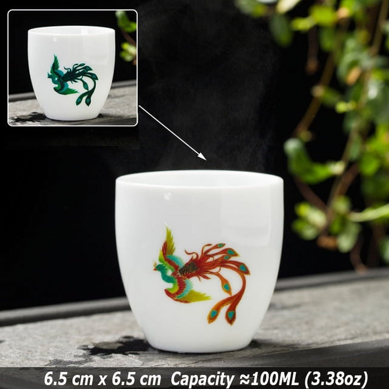 Creative Japanese Magic Sakura Teacup Hot Cold Temperature ...