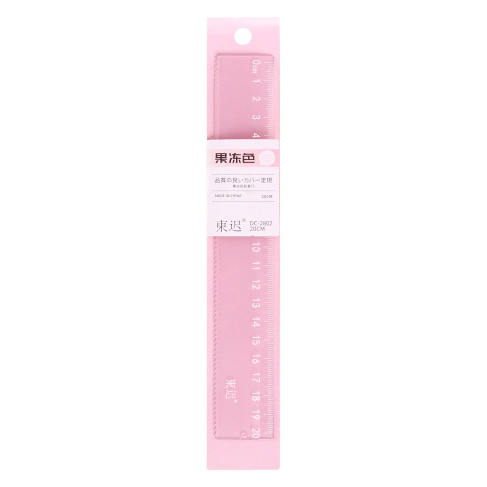 Creative Jelly Ruler,Jelly Color Transparent Plastic Ruler 12 Inch ...