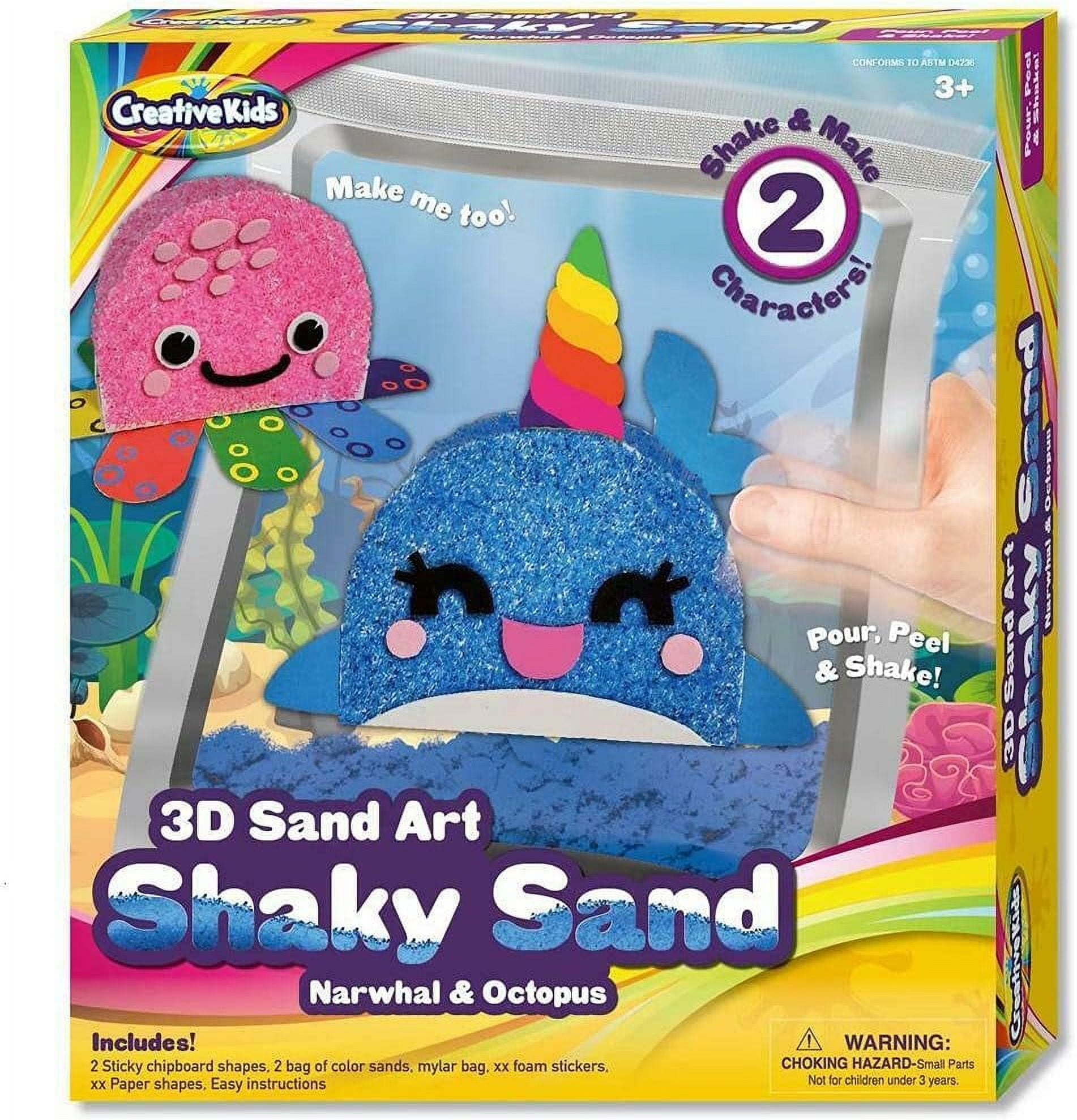 Creative Kids 3D Sand Art Shaky Sand Narwhal & Octopus - Walmart.com