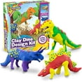Creative Kids DIY Dino Activity Kit - Build 3 Dinosaur Figures with ...