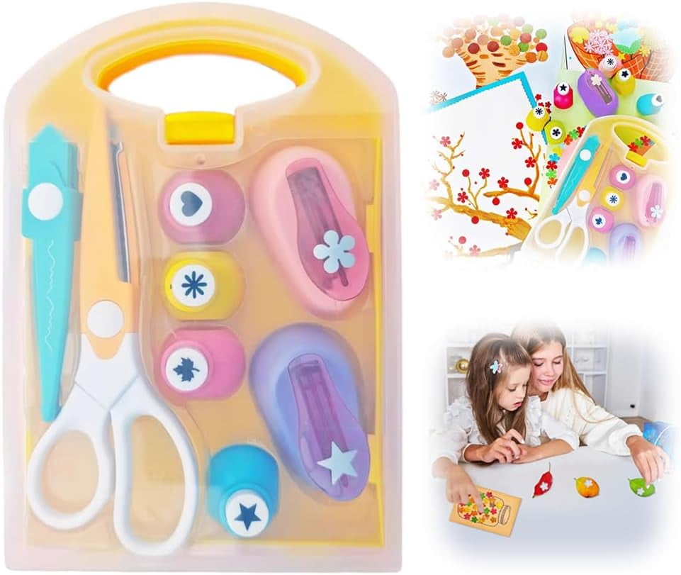 Creative Kids DIY Puncher Craft Set, 2026 New Craft Hole Punch Shapes ...