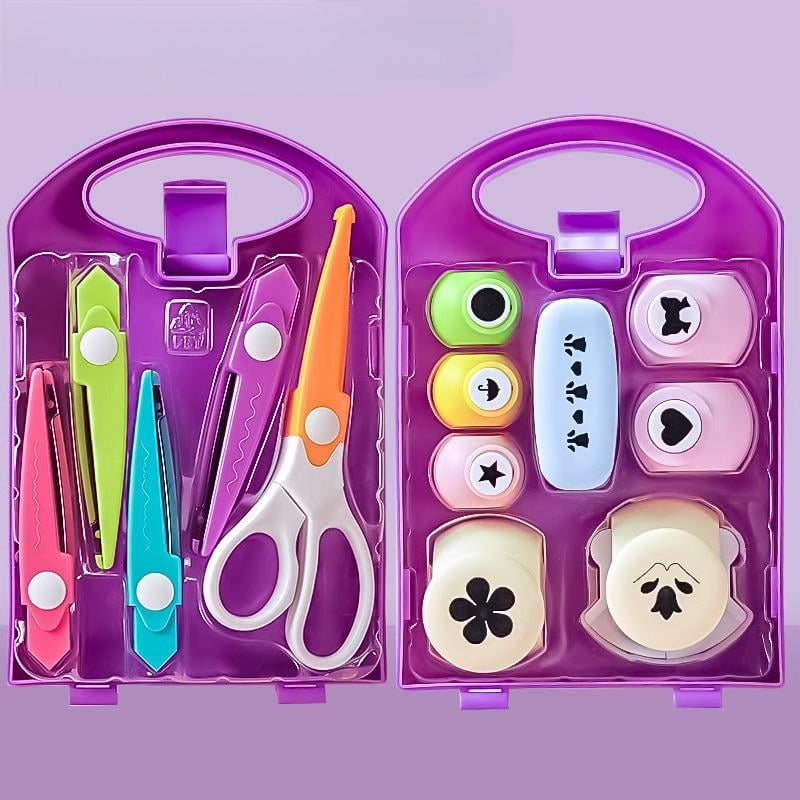 Creative Kids DIY Puncher Craft Set, Craft Scissors and Hole Punch Set ...