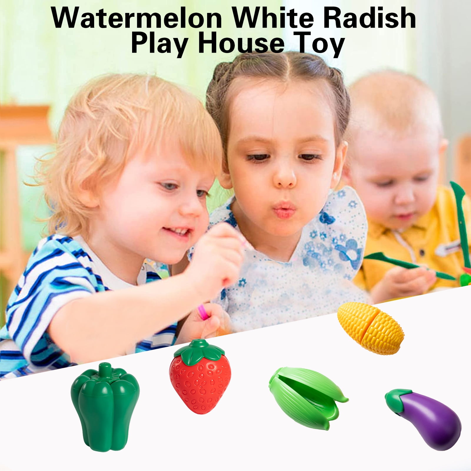 Creative Kids Toy - Simulated Realistic Sweet Pepper Cut Fruit Model ...
