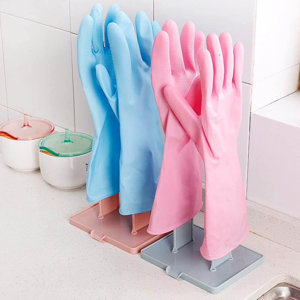 Creative Kitchen Rubber Gloves Rack Drain Towel Storage Holder Glove ...