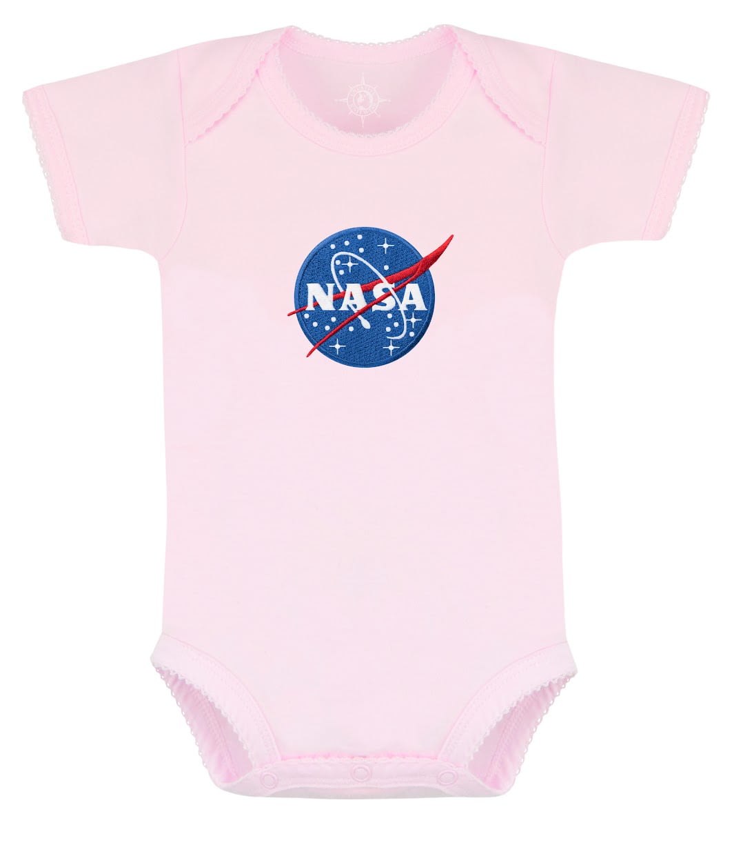 Creative Knitwear Infant Puff Sleeve Bodysuit with NASA Embroidery ...