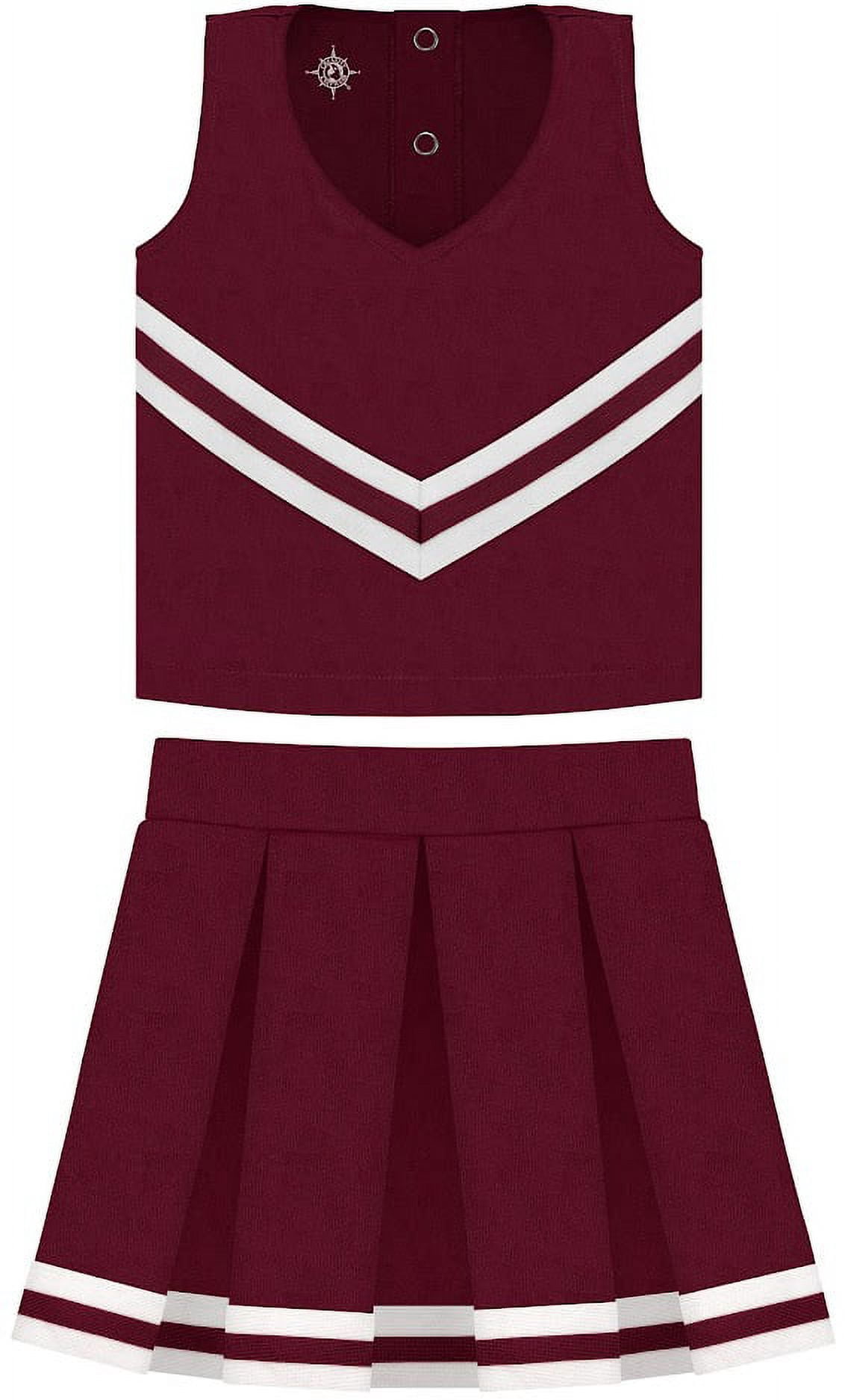 Creative Knitwear Maroon Cheerleader Uniform for Toddler and Junior ...