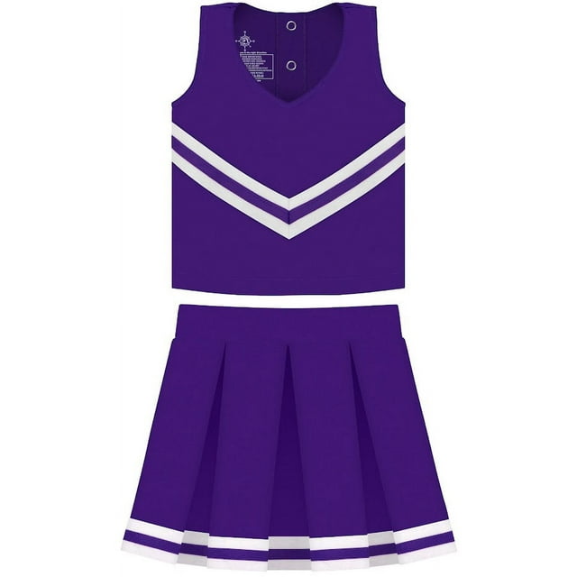 Creative Knitwear Cheerleading Outfit - Purple 3 Piece Dress with ...