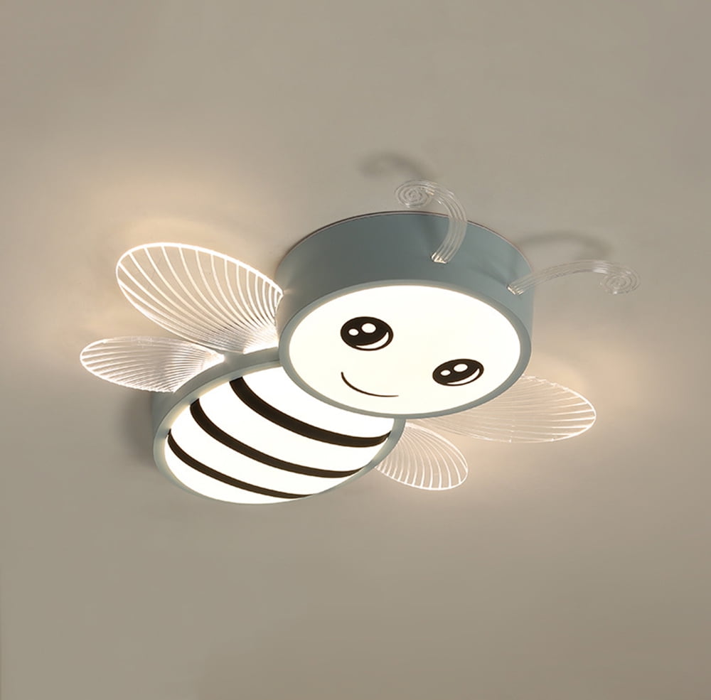 Creative LED Ceiling Light for Kids Bedroom, Dimmable LED Semi Flush ...