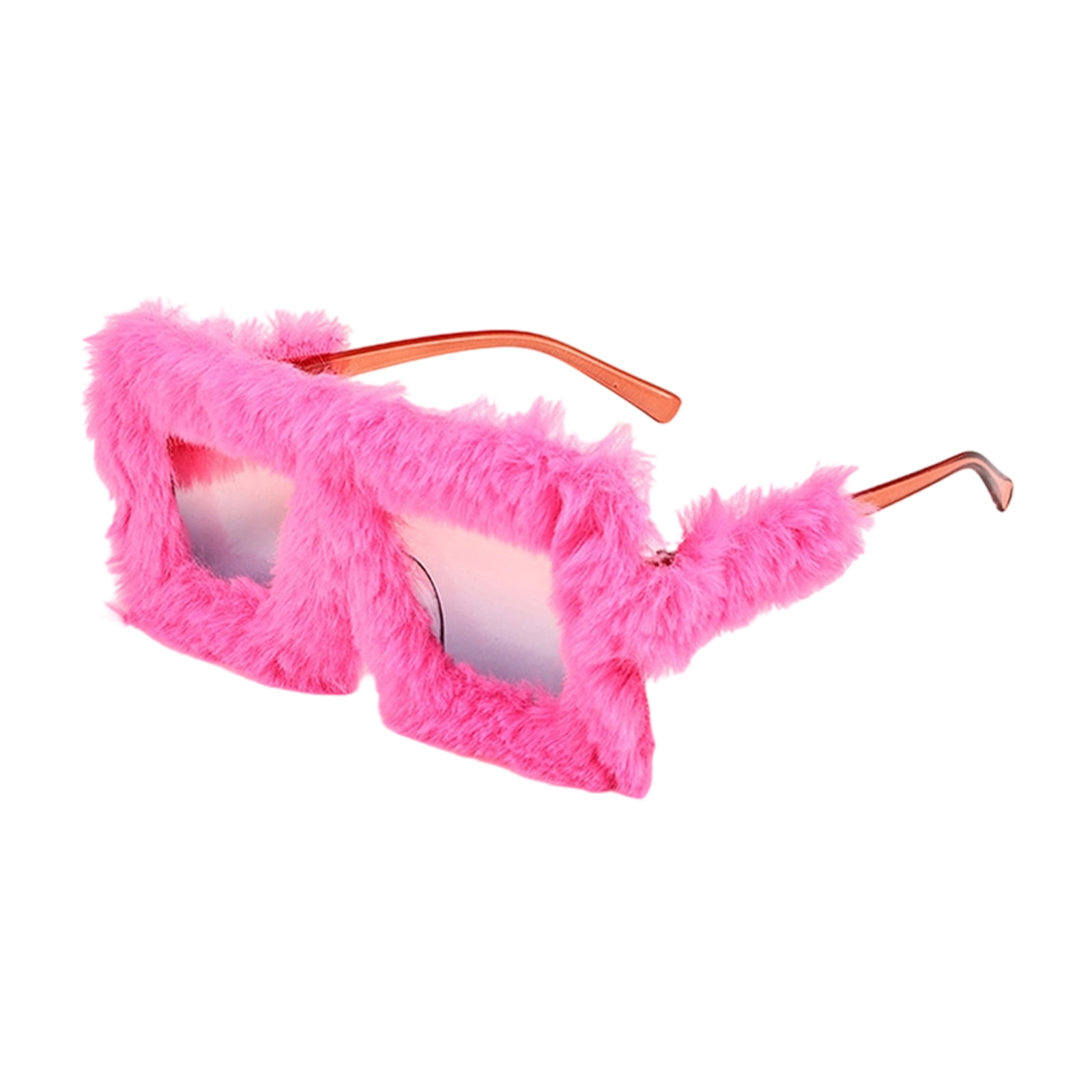 Creative Large Furry Frame Oversized Sunglass Trendy Vintage Props ...