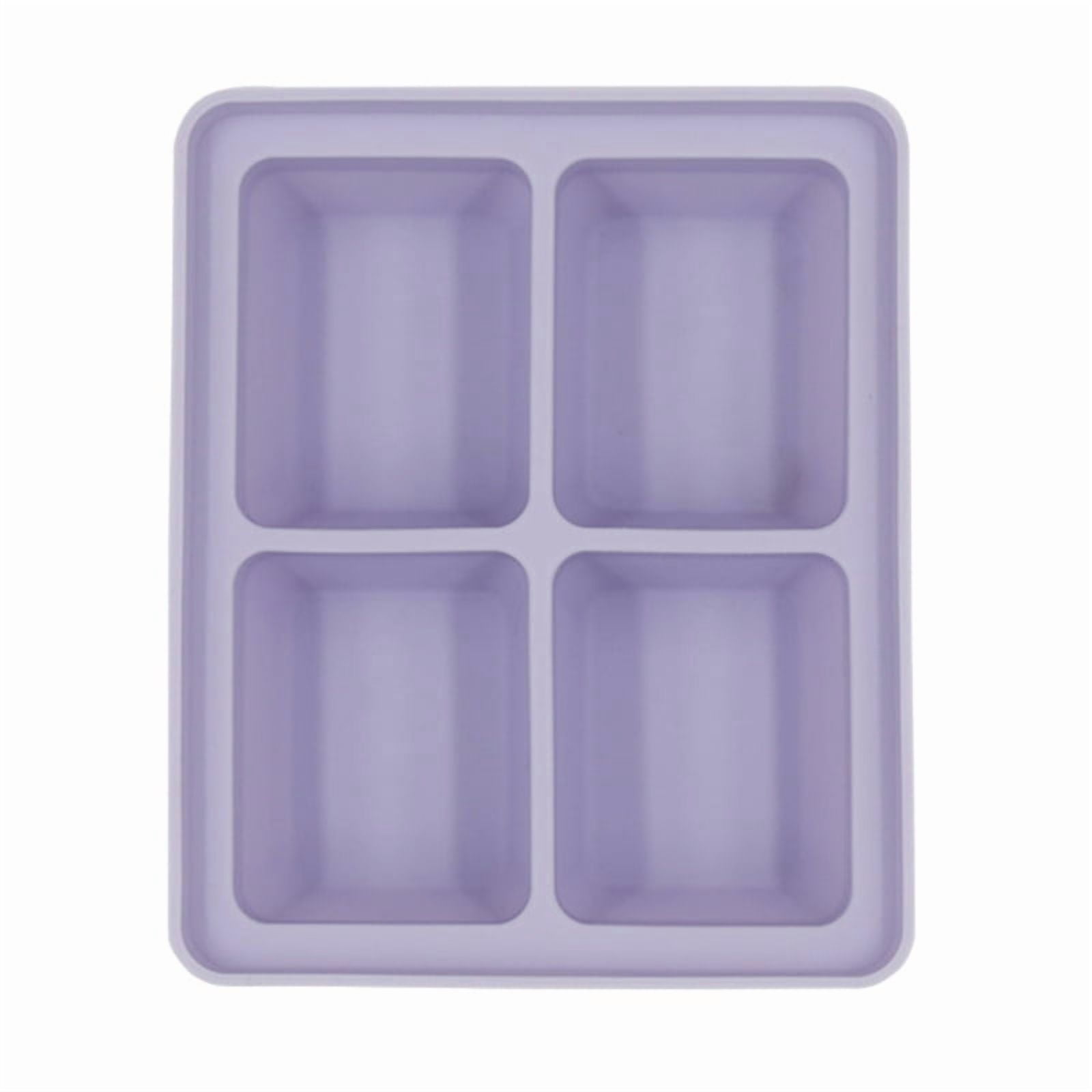 Creative Large Ice Cube Mold with Lid Silicone Material Ice Tray Mold ...