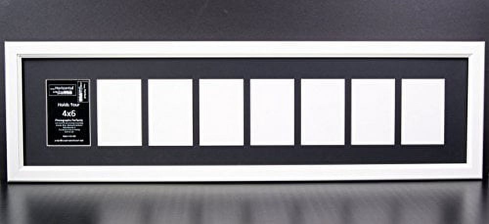 Creative Letter Art [10x40wh-b] 8 Opening White Picture Frame Holds 4x6 ...