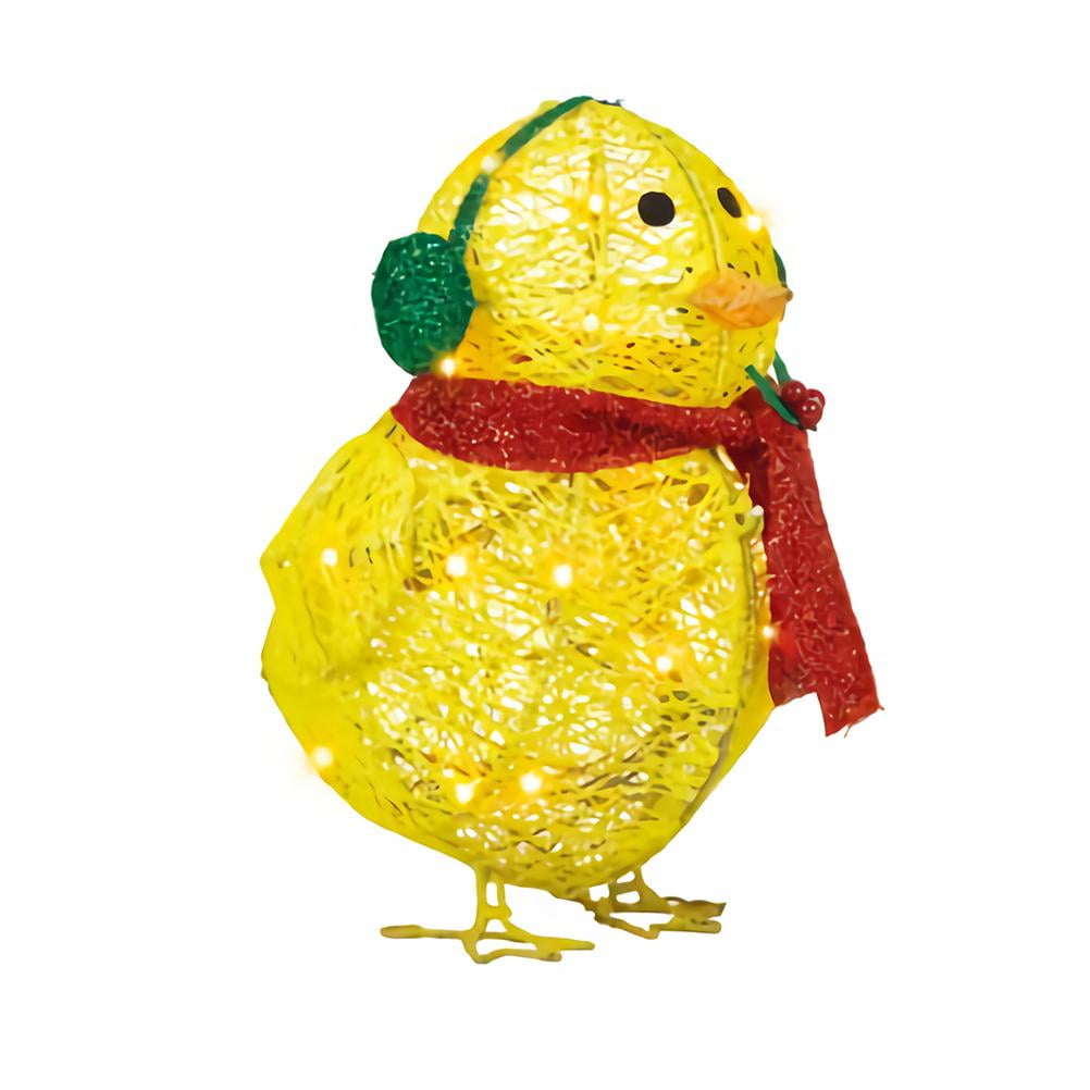 Creative Light Up Chicken With Scarf, Waterproof And Weather-Resistant ...