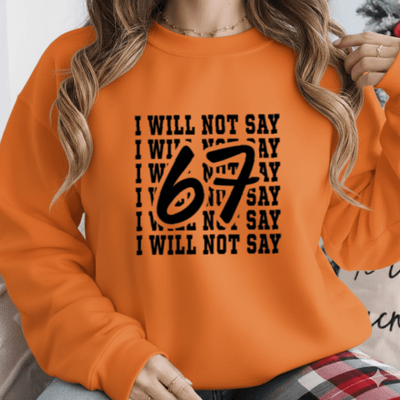 Creative Lines 67 Write Meme Six Seven Viral Funny Humor Art Unisex ...