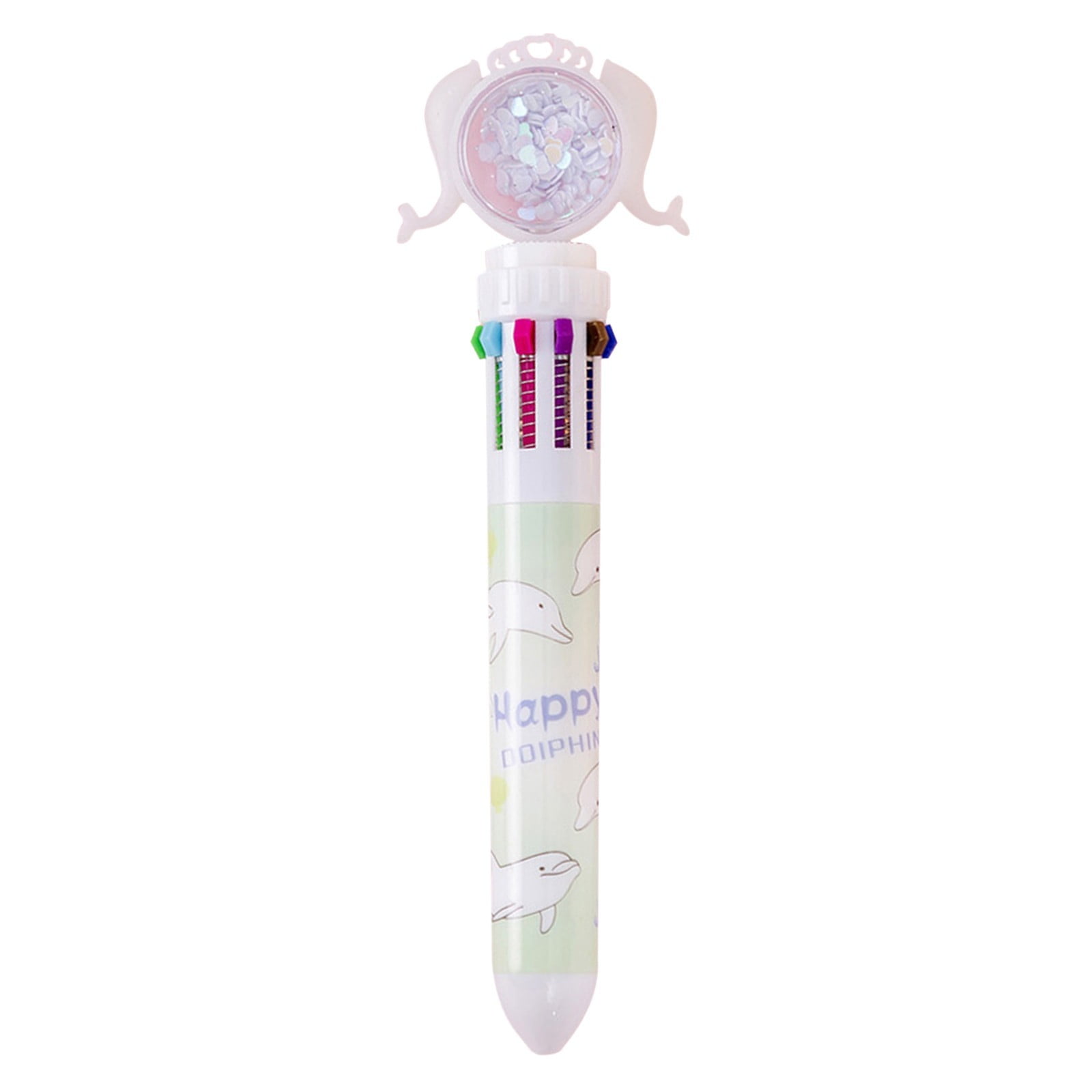 Creative Little Dolphin Ten-Color Ballpoint Pen C, 10 Color Ballpoint ...