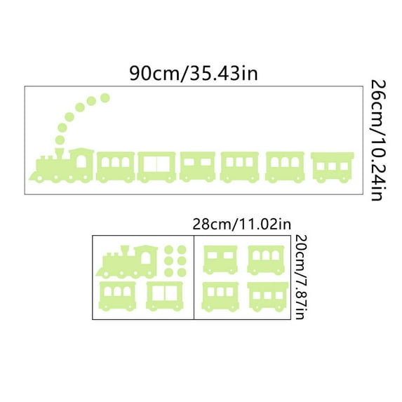 Creative Luminous Small Train Wallpaper Background Wall Living Room ...