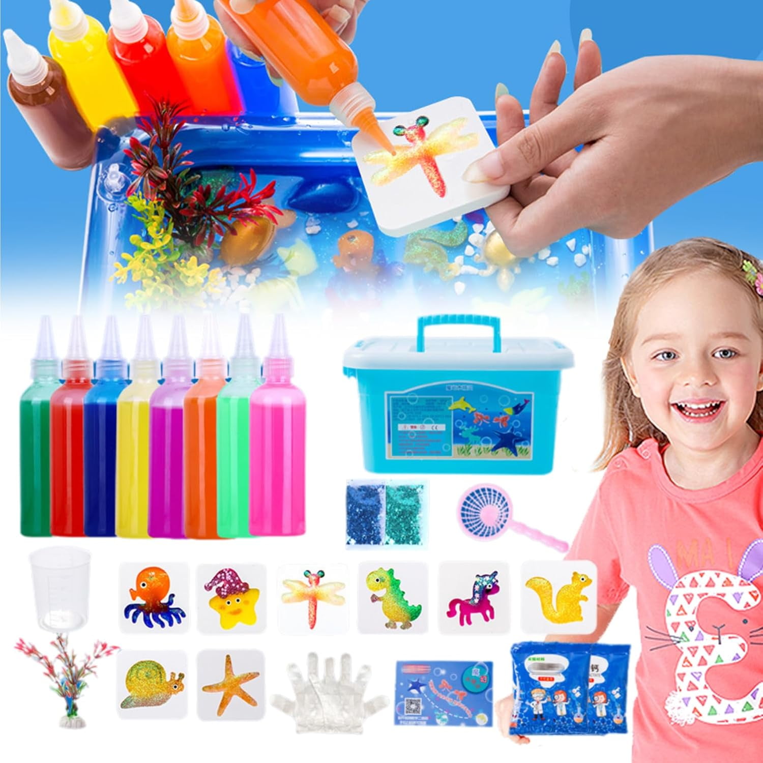 Creative Magic Water Toy Creation Kit, for Kids Birthday Gift (8PCS ...