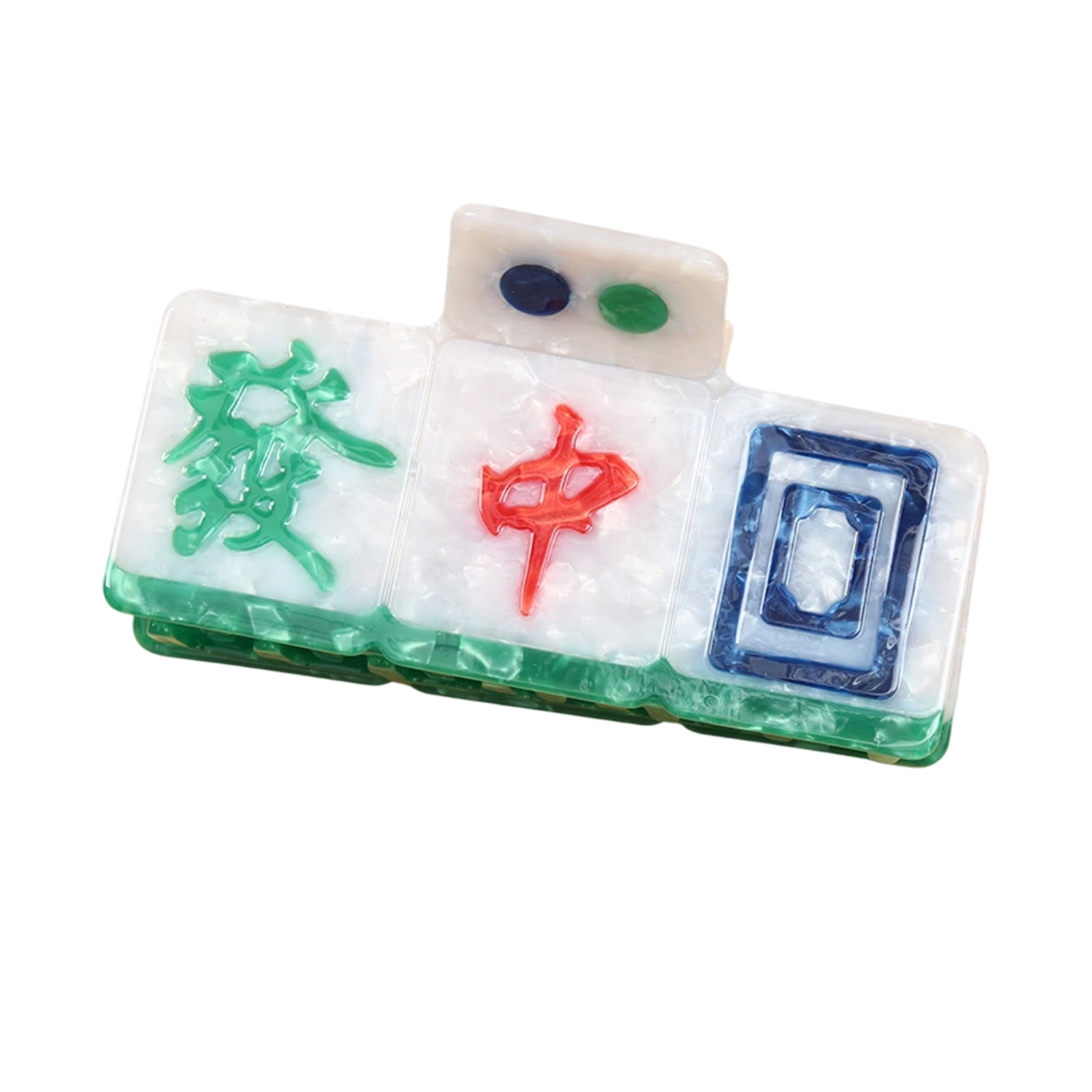 Creative Mahjong Clamp Hair Clip Traditional Chinese Inspired Design ...