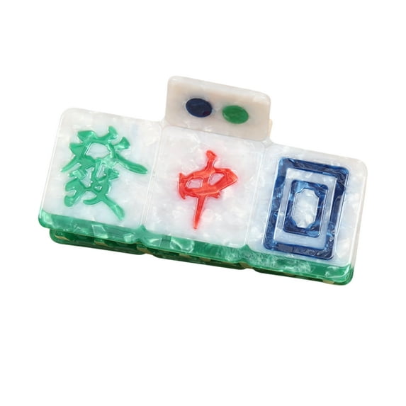 Creative Mahjong Clamp Hair Clip Traditional Chinese Inspired Design ...