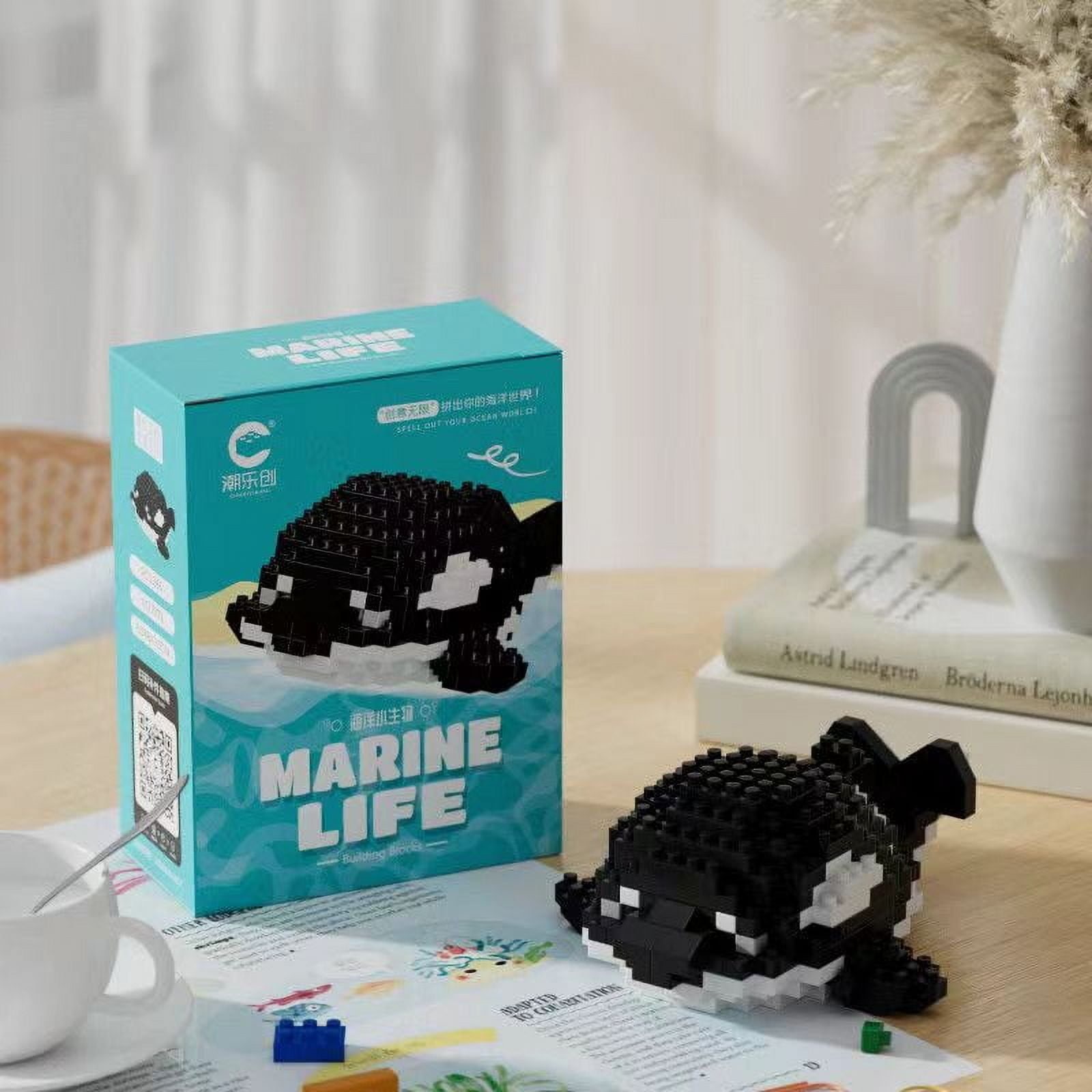 Creative Marine Life Miniature Building Blocks Turtle Killer Whale ...