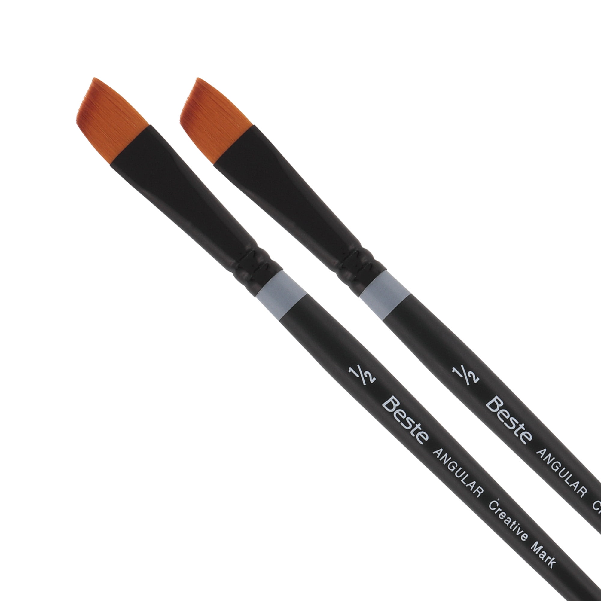 Creative Mark Beste Golden Taklon Angular Curve #6x0 - 2 Pack Artist ...