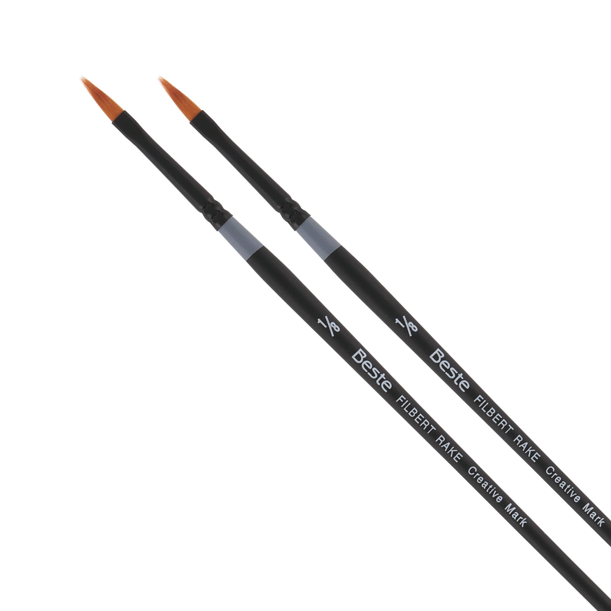 Creative Mark Beste Golden Taklon Filbert Rake 1/8" - 2 Pack Artist ...