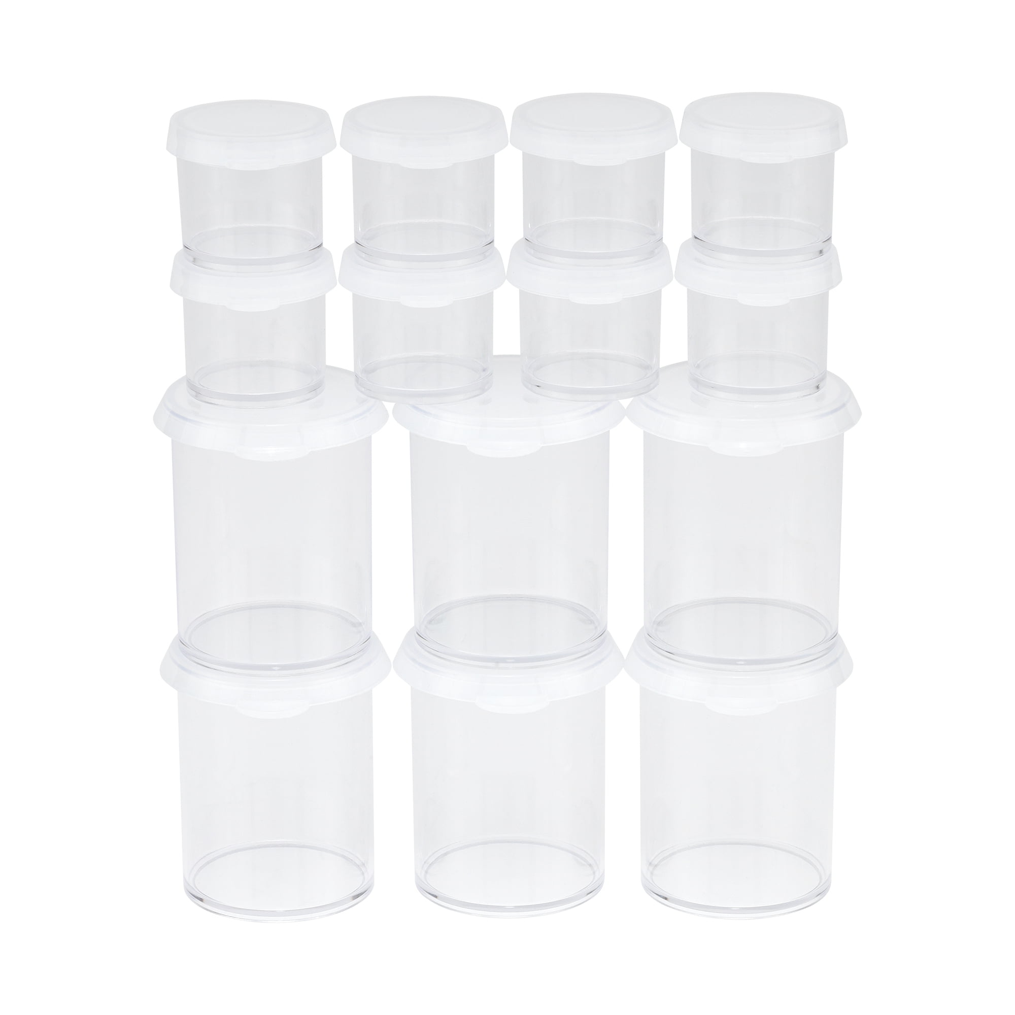 Creative Mark Assorted Pack of 14 Storage Cups - 8 Small 10 ml & 6 ...