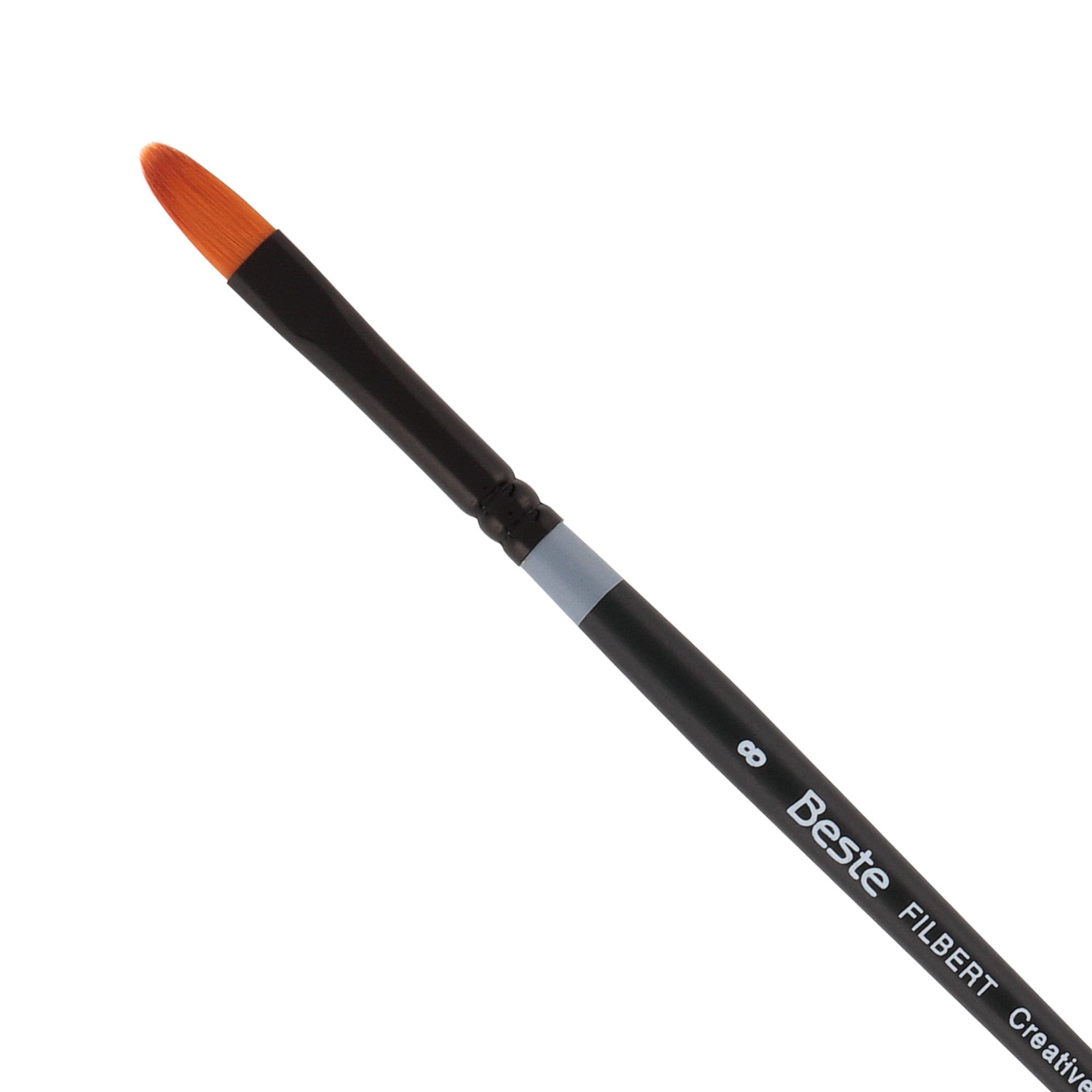 Creative Mark Beste Golden Taklon Filbert, #6x0 Artist Paint Brush ...