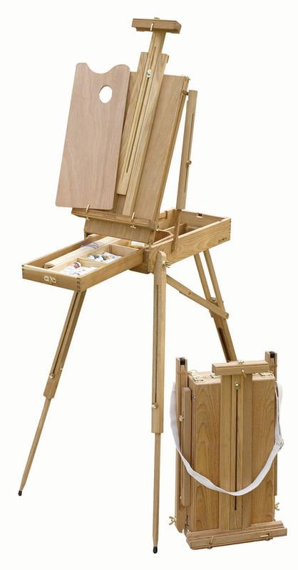 Creative Mark Cezanne Half Box French Easel - Oiled Elm Wood Plein Air ...