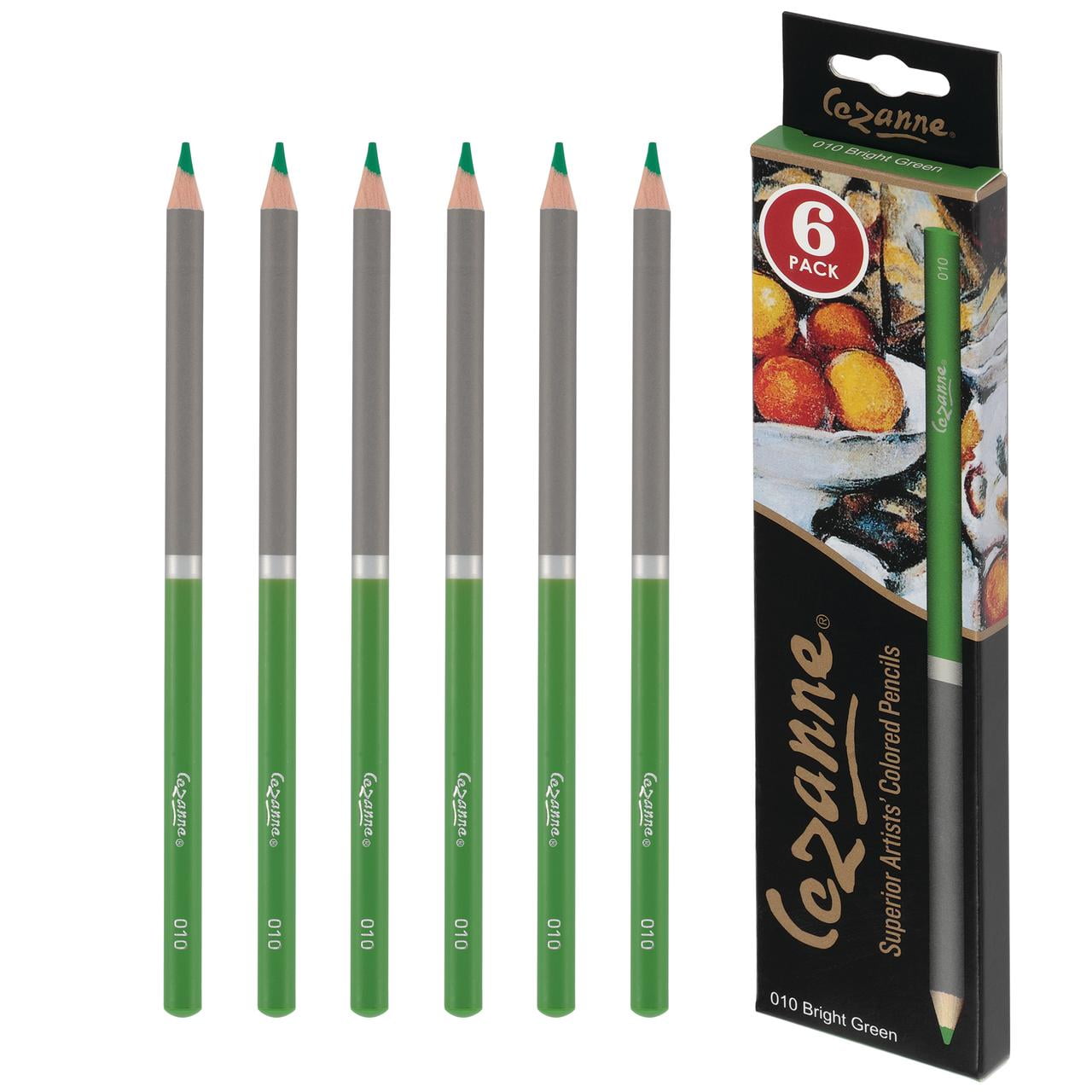 Creative Mark Cezanne Premium Colored Pencils Bright Green 6 Pack ...