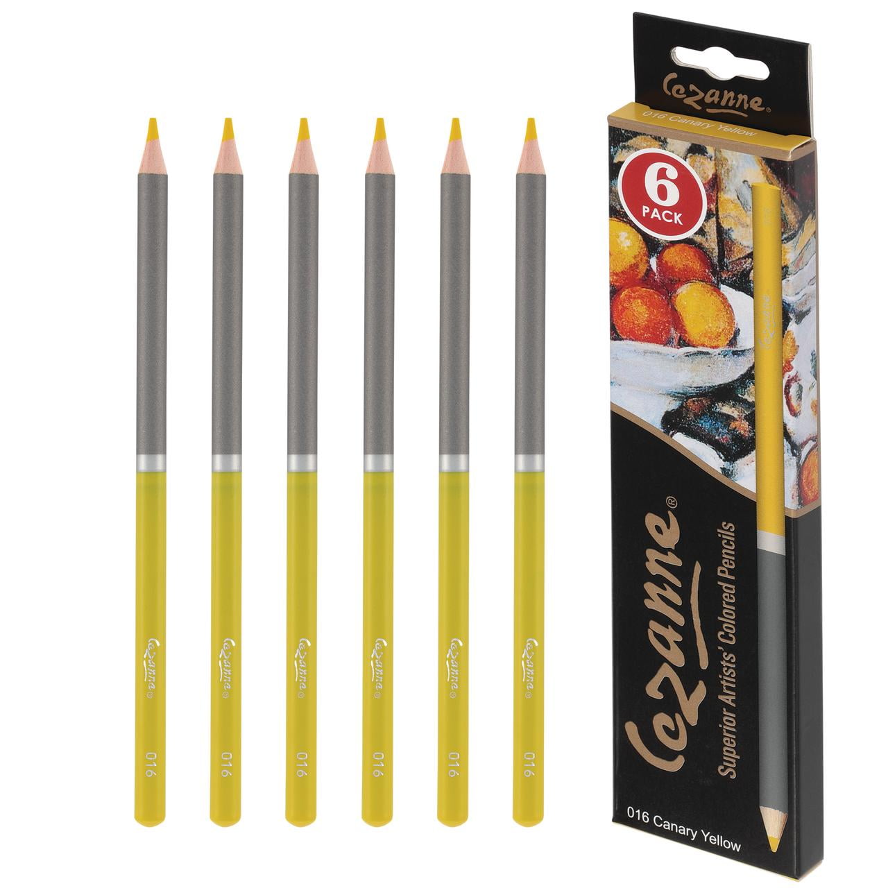 Creative Mark Cezanne Premium Colored Pencils Canary Yellow 6 Pack ...