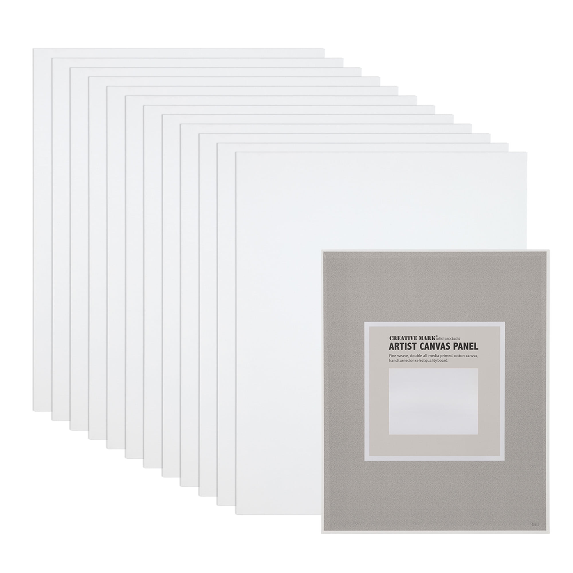 Creative Mark Cotton Canvas Panels 3x9" - 12 Pack - Professional ...