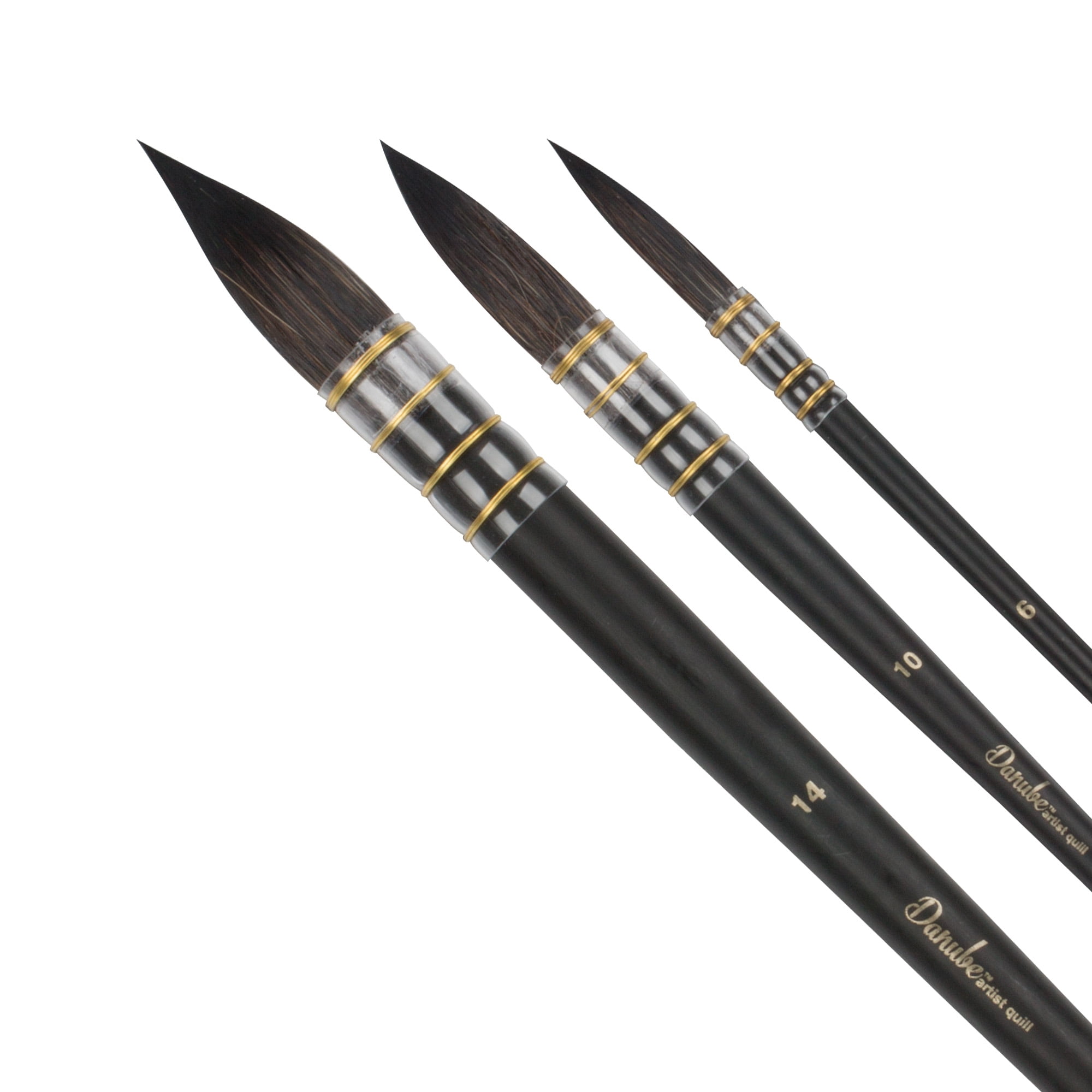 Creative Mark Danube Professional Watercolor Quill Brushes Set of 3 ...