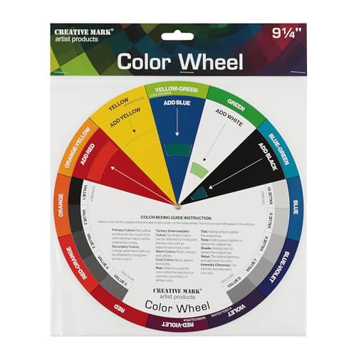 Creative Mark Double-Sided Color Wheel Mixing Guide 10 Pack, 9.25", 60 ...