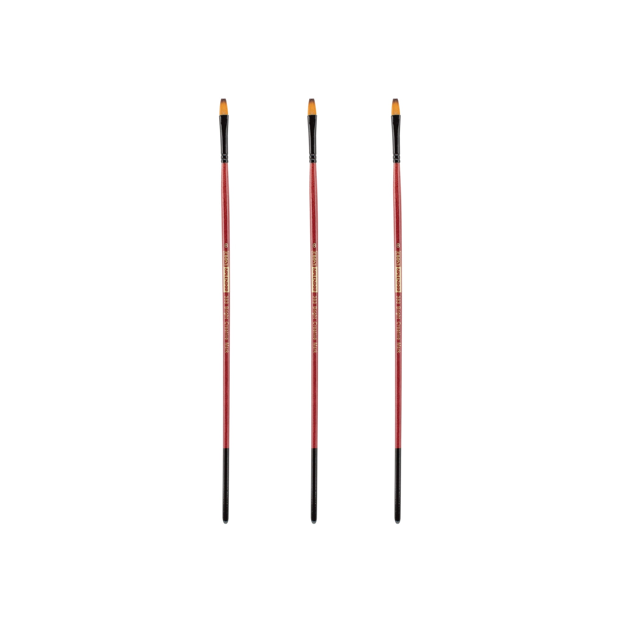Creative Mark Ebony Splendor Long-Handled Synthetic Sable Paint Brush ...