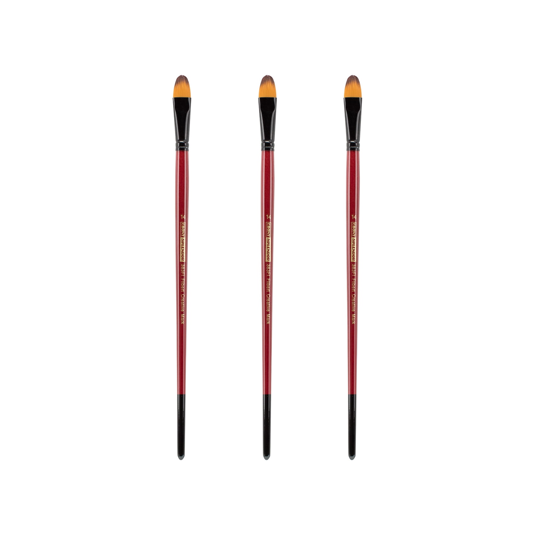 Creative Mark Ebony Splendor Long-Handled Synthetic Sable Paint Brush ...