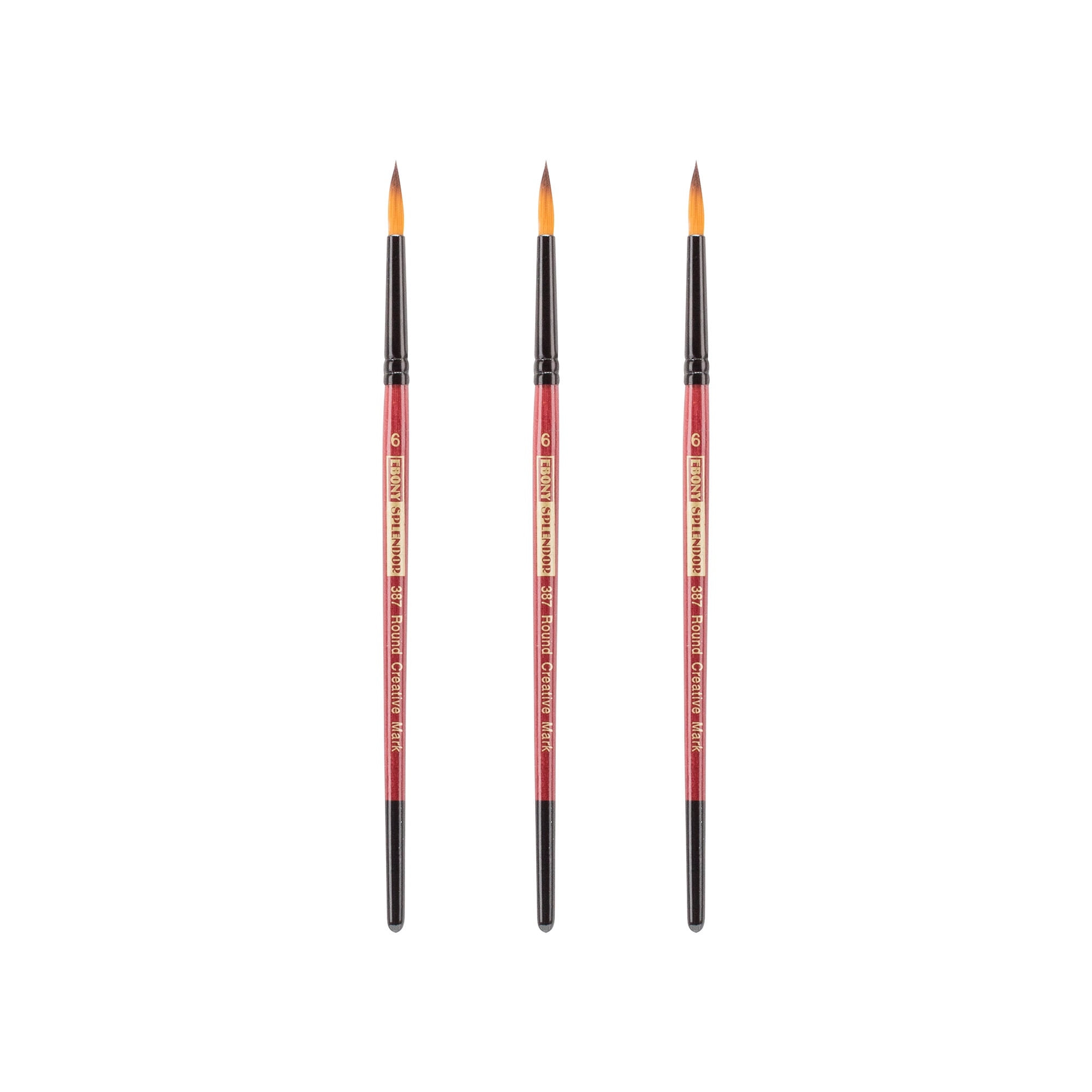 Creative Mark Ebony Splendor Short-Handled Synthetic Sable Paint Brush ...