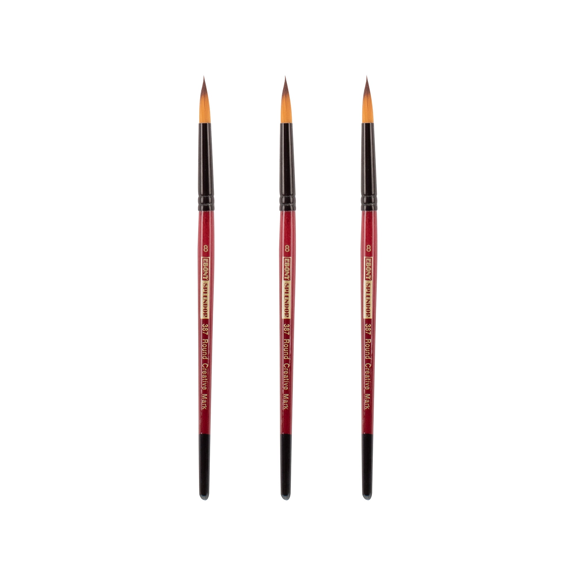 Creative Mark Ebony Splendor Short-Handled Synthetic Sable Paint Brush ...