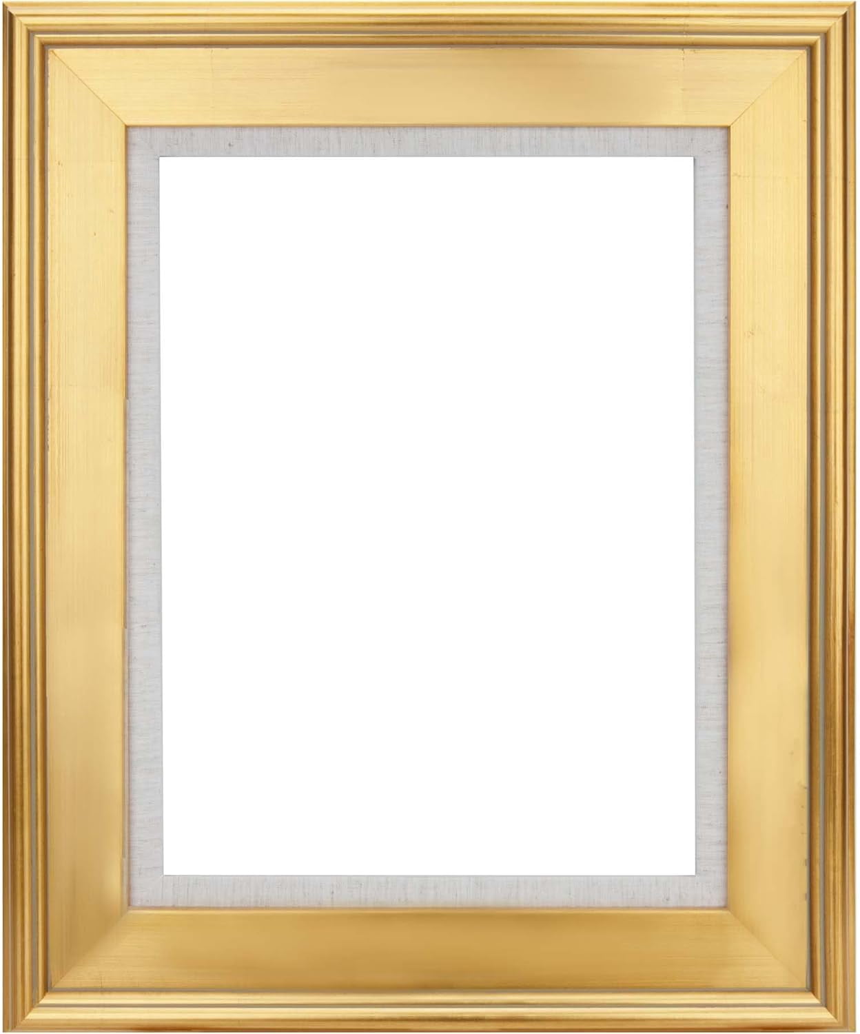 Creative Mark Elegant Plein Aire Gold Frame with Linen Liner | 18x24 ...