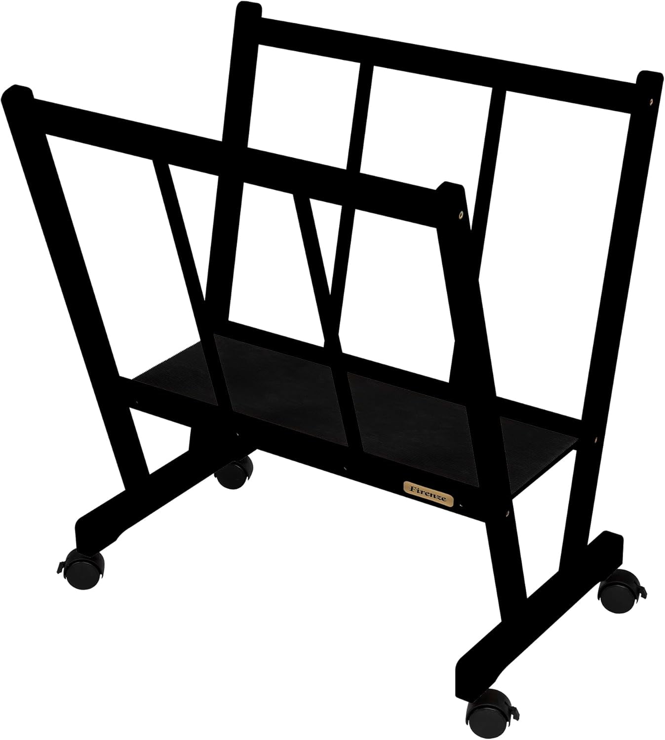 Creative Mark Firenze Wood Large Print Rack with Castors - Perfect for ...