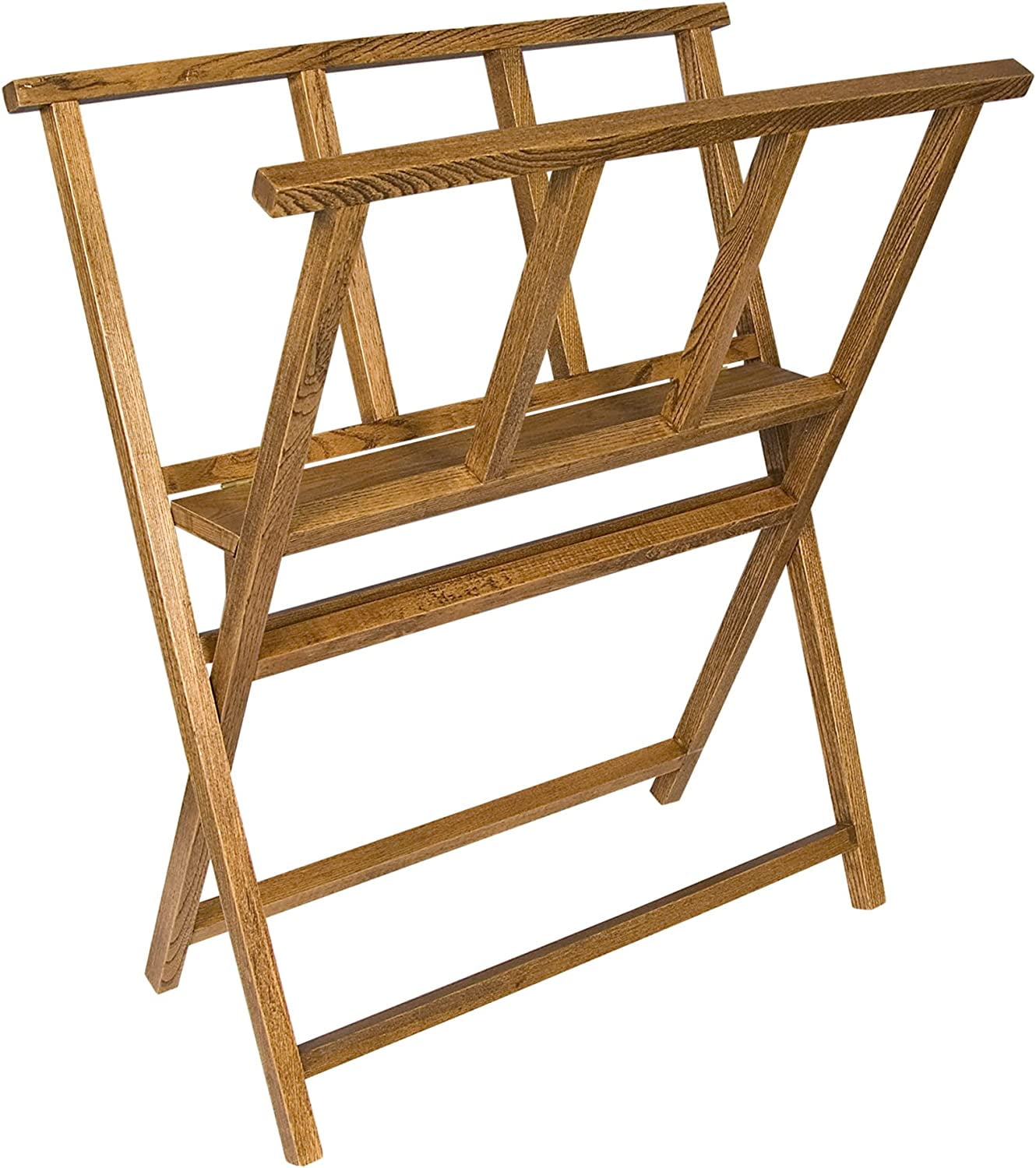 Creative Mark Folding Wood Large Print Rack - Perfect for Display of ...