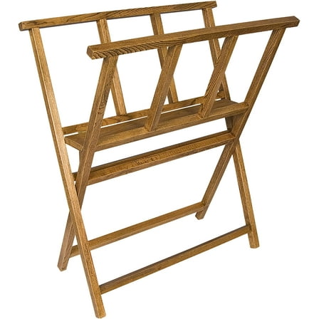 MEEDEN Wood Large Print Rack, Artist Storage Rack with Castors, Art ...