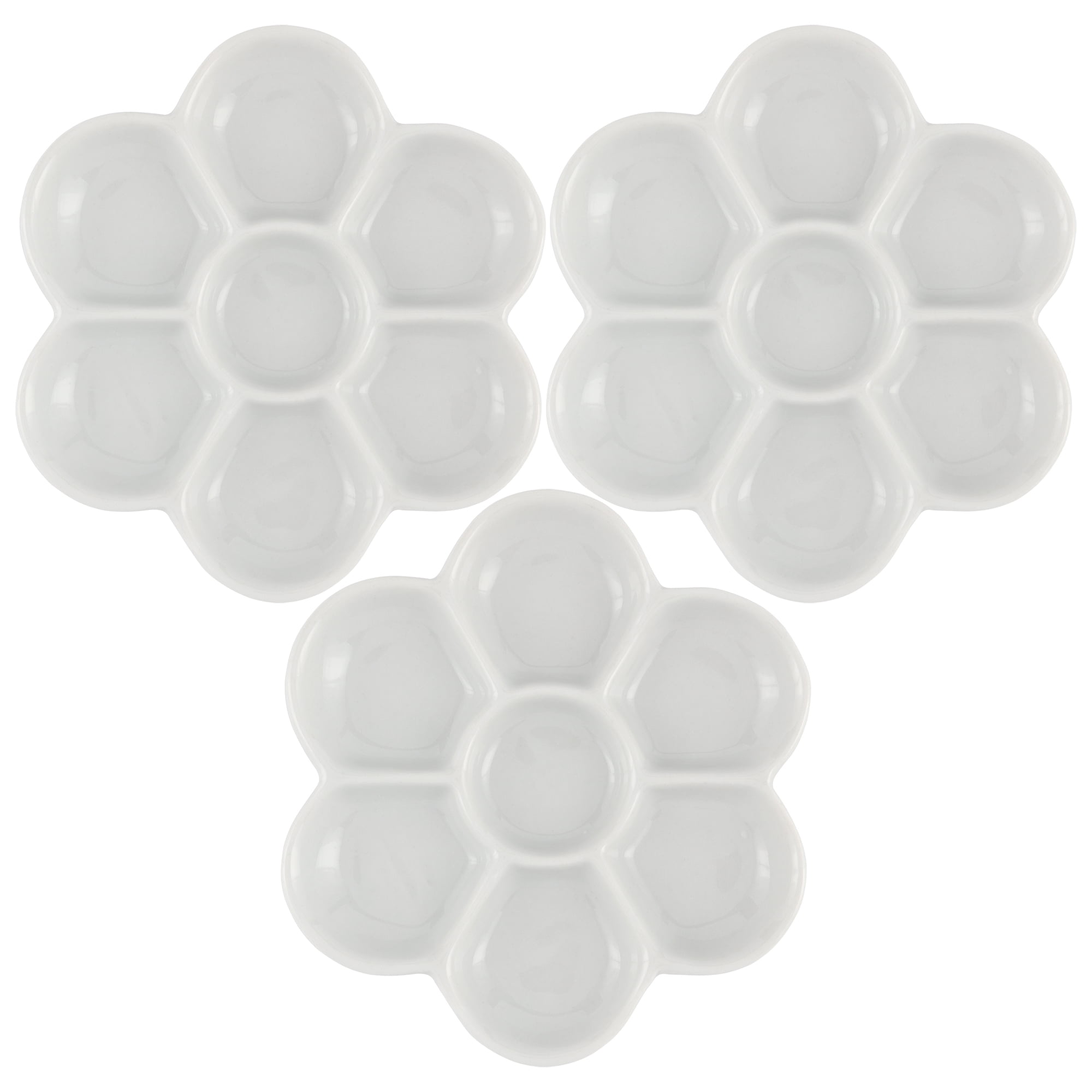 Creative Mark Glazed Flower Palette Porcelain Paint Palette Tray for ...