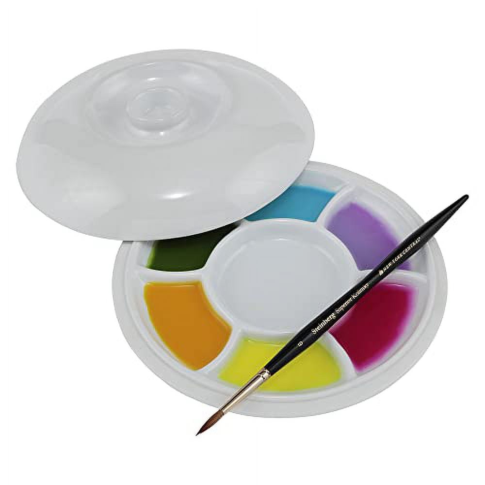 Creative Mark Glazed Giant Watercolor Dish Porcelain Paint Palette Tray ...