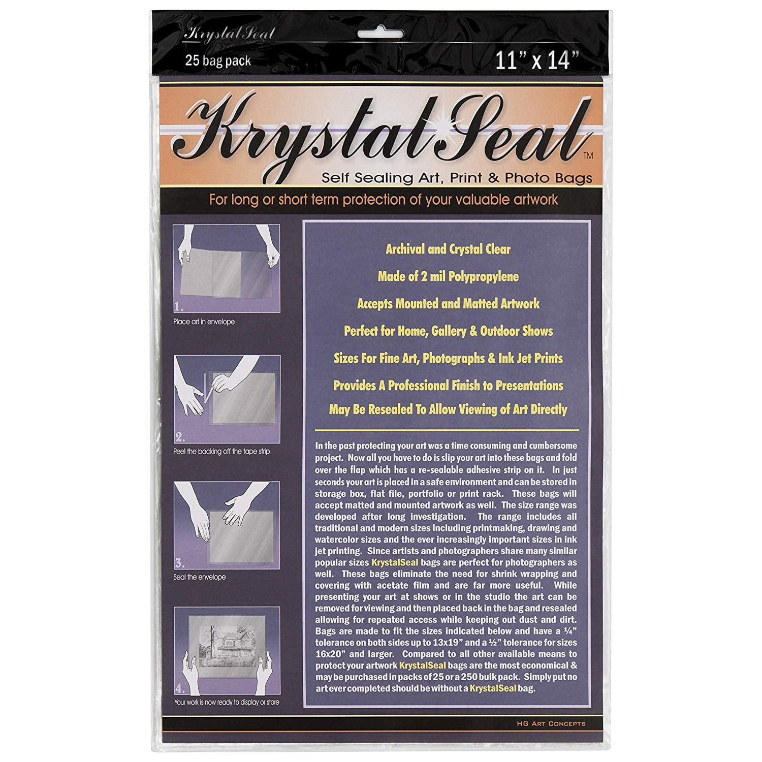 Creative Mark Krystal Seal ATC Art and Photo Bags - Archival ...