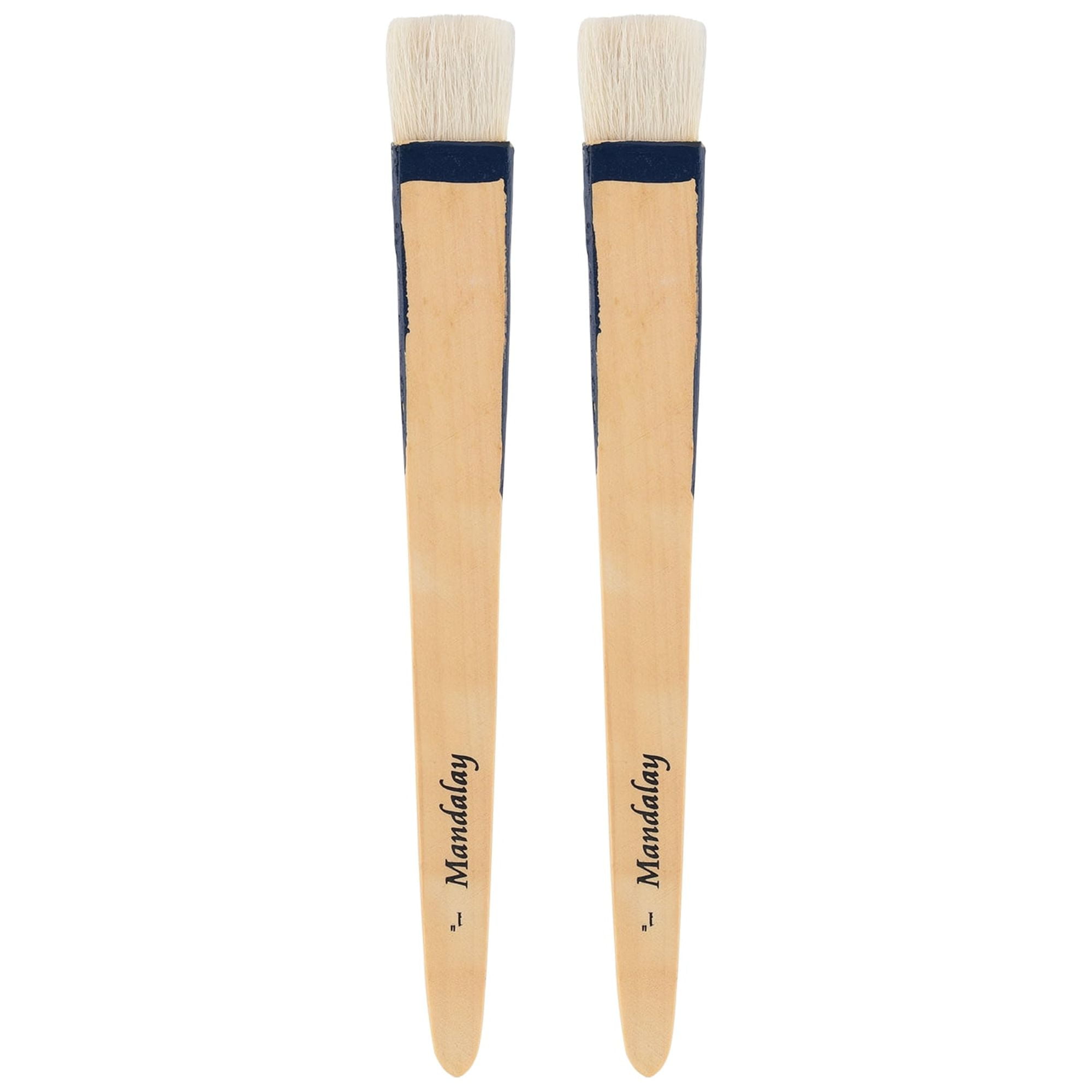 Creative Mark Mandalay Professional Goat Hair Hake Brush - Set of 2 -1 ...